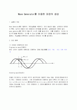  Wave Generator를 이용한 파장의 생성-1페이지