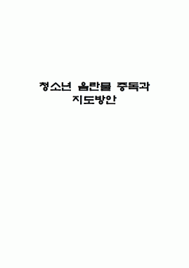 청소년 음란물중독과 지도방안-1페이지