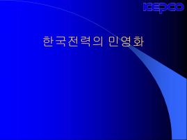 한국전력의 민영화-1페이지