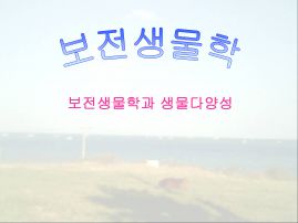 보전생물학과 종다양성-1페이지