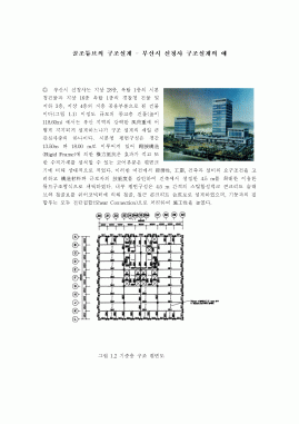 골조튜브의 구조설계 - 부산시 신청사 구조설계의 예-1페이지