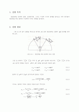  물리학 실험(원운동과 원심력)-1페이지