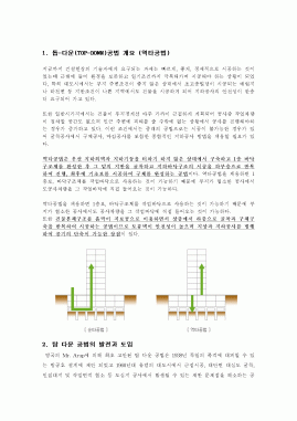 [공학/컴퓨터/통신] 탑다운 공법-1페이지