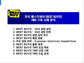 (A+, 레포트) Best Buy의 경영 분석 및 운소관리시스템(TMS) 도입 사례-1페이지