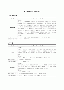 후기 중세국어 자료 정리-1페이지