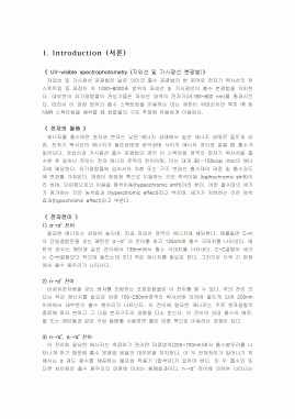 <실험> UV-visible spectrophotometry를 이용한 단백질과 핵산의 분석-1페이지