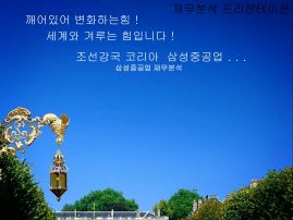 삼성중공업 재무분석-1페이지