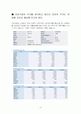 진로기업의 현재와 미래-1페이지