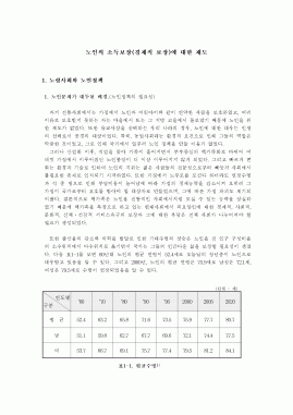 노인의 소득보장(경제적 보장)에 대한 제도-1페이지