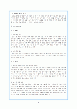 건강보험제도의 현황, 문제점 및 발전방향-1페이지