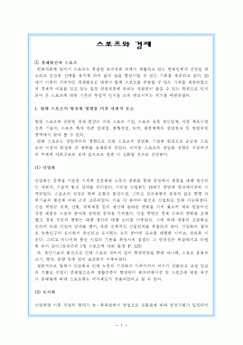 (스포츠사회학) 스포츠와 경제에 관한 총체적 접근-1페이지