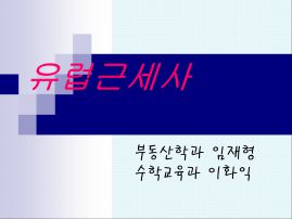 유럽근세사-1페이지