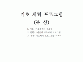 기초체력 프로그램-1페이지