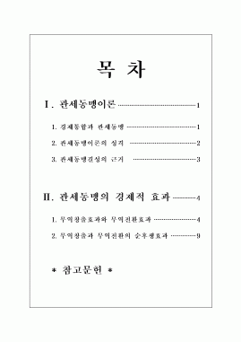 관세동맹에 대하여 논함-1페이지