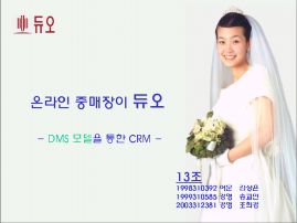 듀오의 CRM으로서의 DMS-1페이지