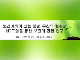 NT도입을 통한 보전에 관한 연구-1페이지