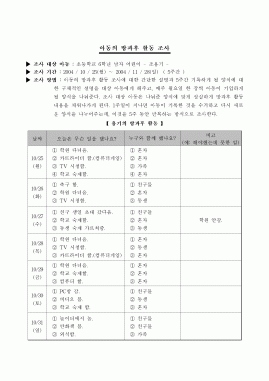 아동의 방과후 활동-1페이지