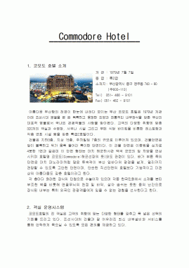  코모도 호텔에 대하여-1페이지