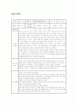 일화기록법, 사건 표본법, 평정척도, 행동목록법, 시간 표본법, 행동요약법-1페이지