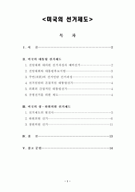 미국의 선거제도-1페이지