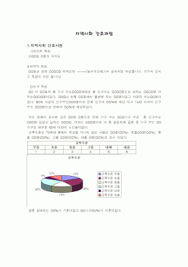 보건소 케이스스터디&보건교육계획안-1페이지