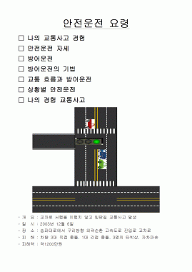 [비즈니스/경제] 교통 안전-1페이지