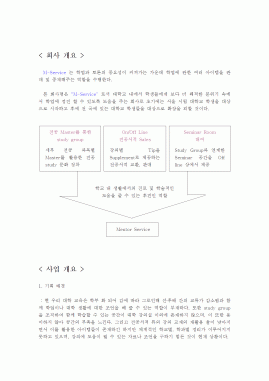 창업계획서  (Mentoring Service + 서적판매)-1페이지