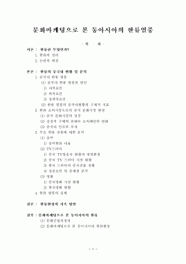 문화마케팅으로 본 동아시아의 한류열풍-1페이지