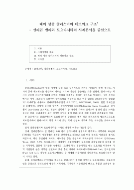 해외 성공 클러스터의 네트워크 구조-1페이지