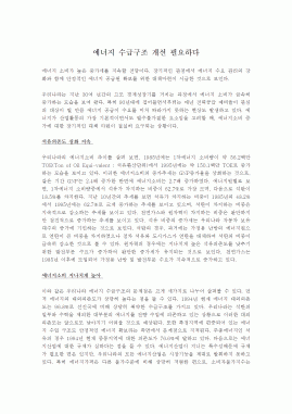 에너지 수급구조 개선 필요하다-1페이지