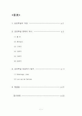 포르투갈 문학사 연구-1페이지