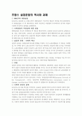 프랑스 실업운동의 역사와 과제-1페이지