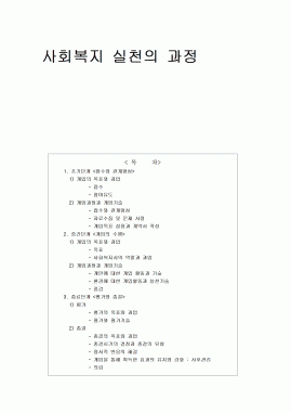 사회복지 실천의 과정-1페이지