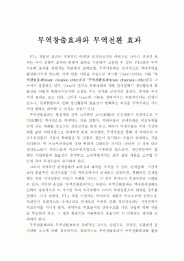 무역창출효과와 무역전환 효과-1페이지