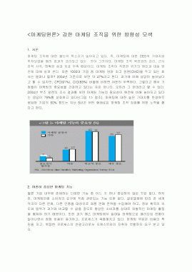 <마케팅원론> 강한 마케팅 조직을 위한 방향성 모색-1페이지