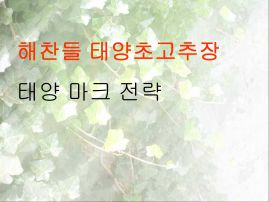 해찬들 태양초고추장  태양 마크 전략-1페이지