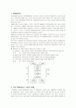 택배업 국내 택배시장 조사-1페이지