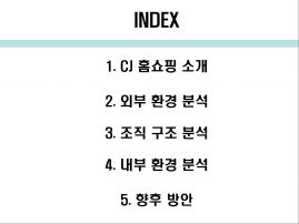 CJ 홈쇼핑 경영전략 분석-1페이지