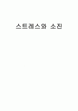 스트레스와 소진-1페이지