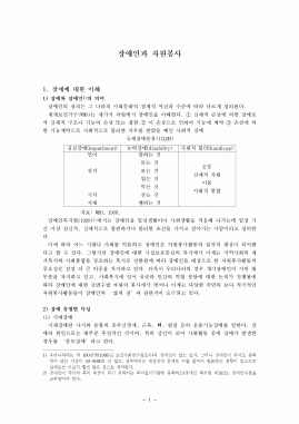 [사회과학] 장애인과 자원봉사-1페이지