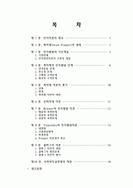 피아제의 인지발달이론에 관한 고찰-1페이지