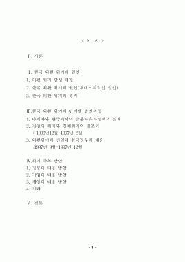 97 한국 외환위기의 원인과 극복과정-1페이지