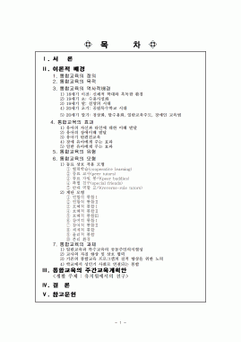 [교과교육론 (A+완성)] 통합교육과정의 이론적 배경 기술 및 교육계획안의 구체적 작성-1페이지