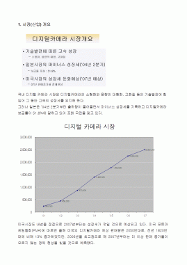 디지털카메라 시장조사 보고서-1페이지