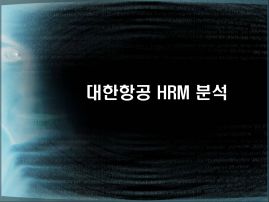 대한항공 HRM 분석-1페이지