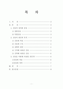 신유에 대한 이해-1페이지