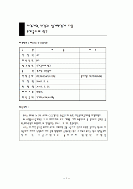 건설의 크레임 사례조사 5가지이상-1페이지