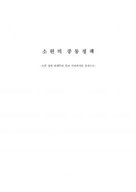 소련의 중동정책-1페이지