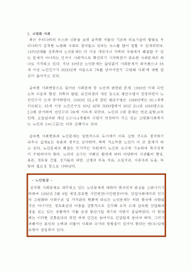 고령화사회 진입에 따른 노인문제의 원인과 대책-1페이지