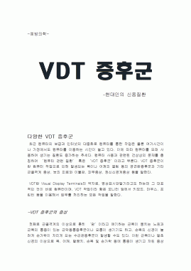 VDT 증후군 -현대인의 신종질환-1페이지